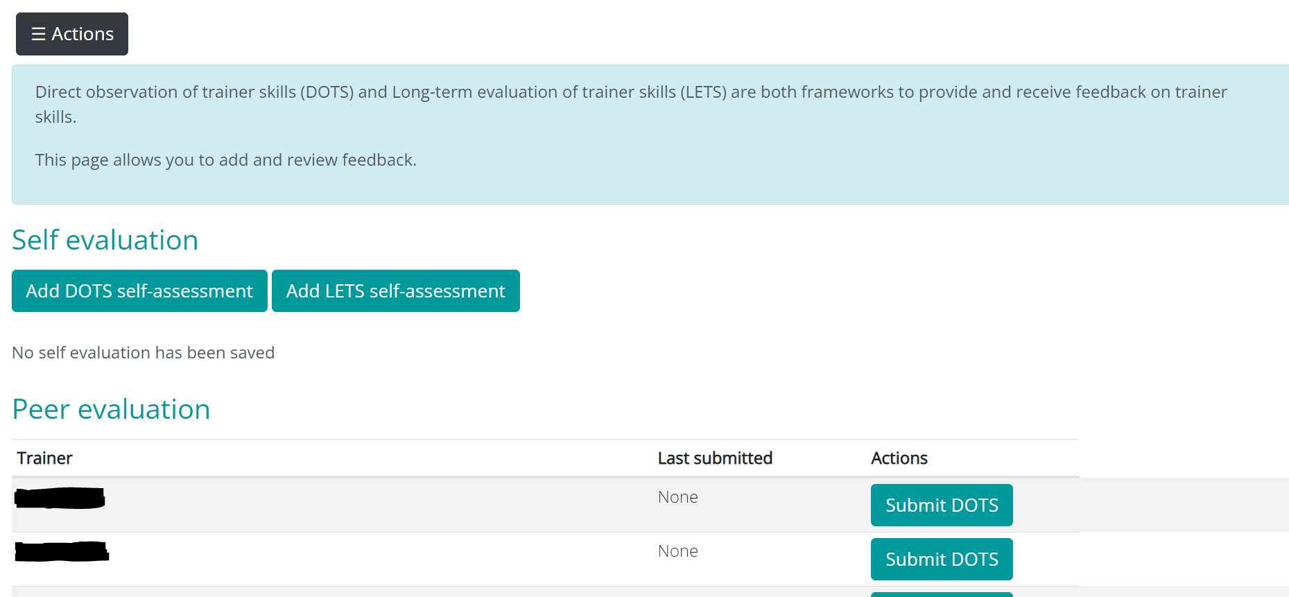 How do I complete a DOTS/LETS assessment? – The JAG